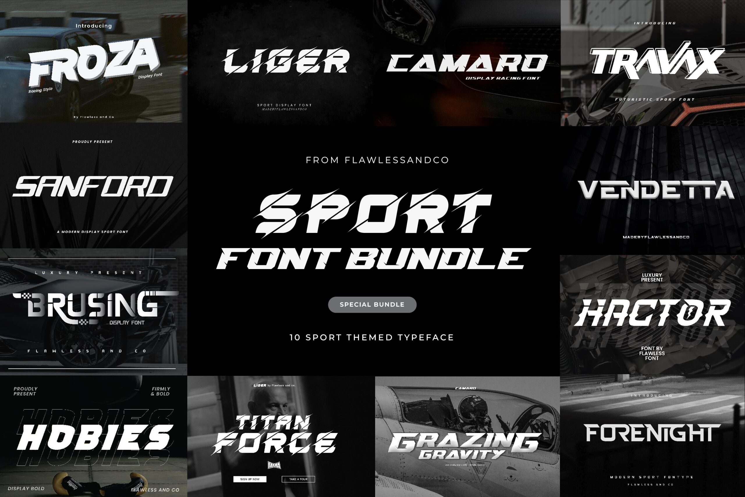 Sport Font Bundle