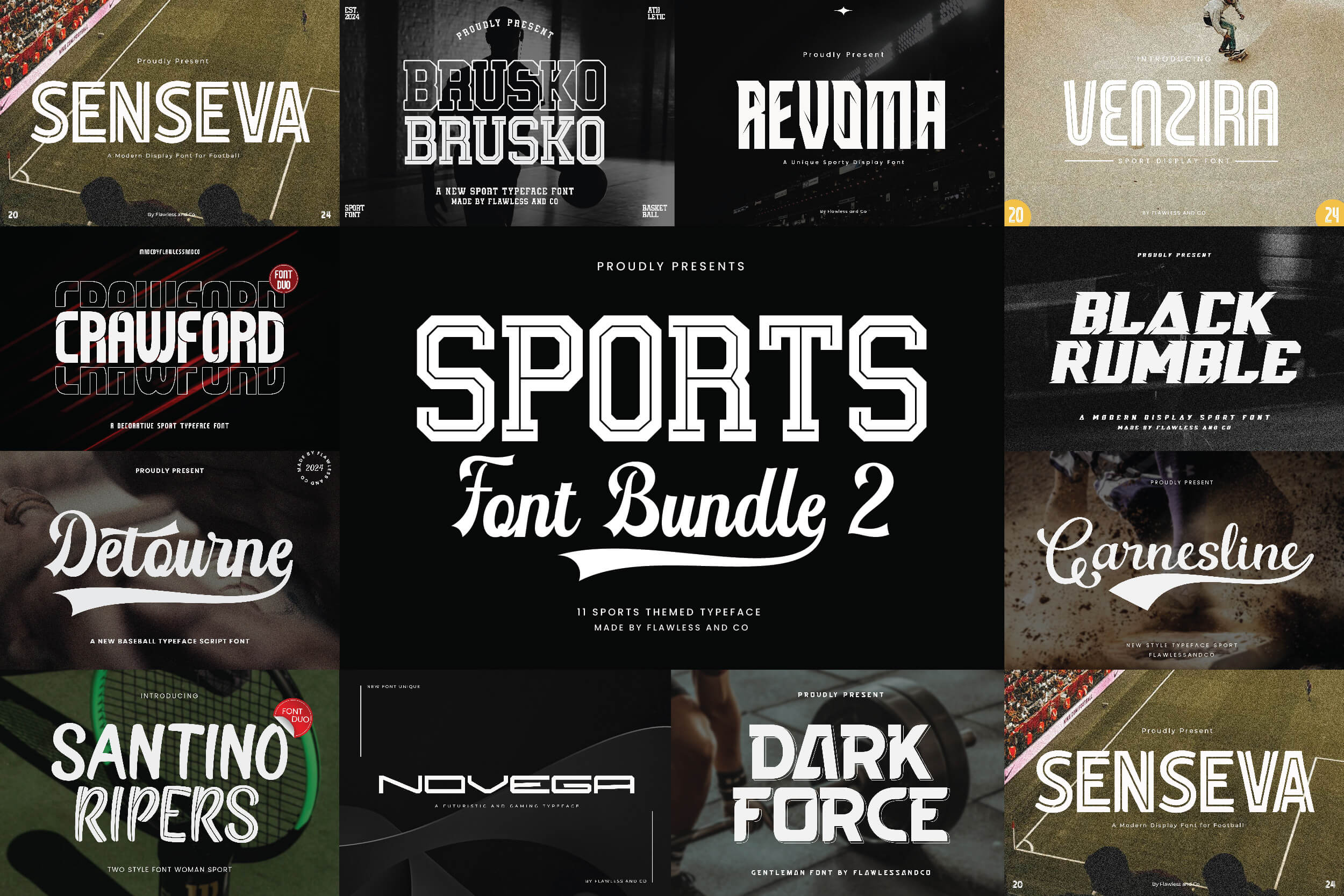 Sports Font Bundle